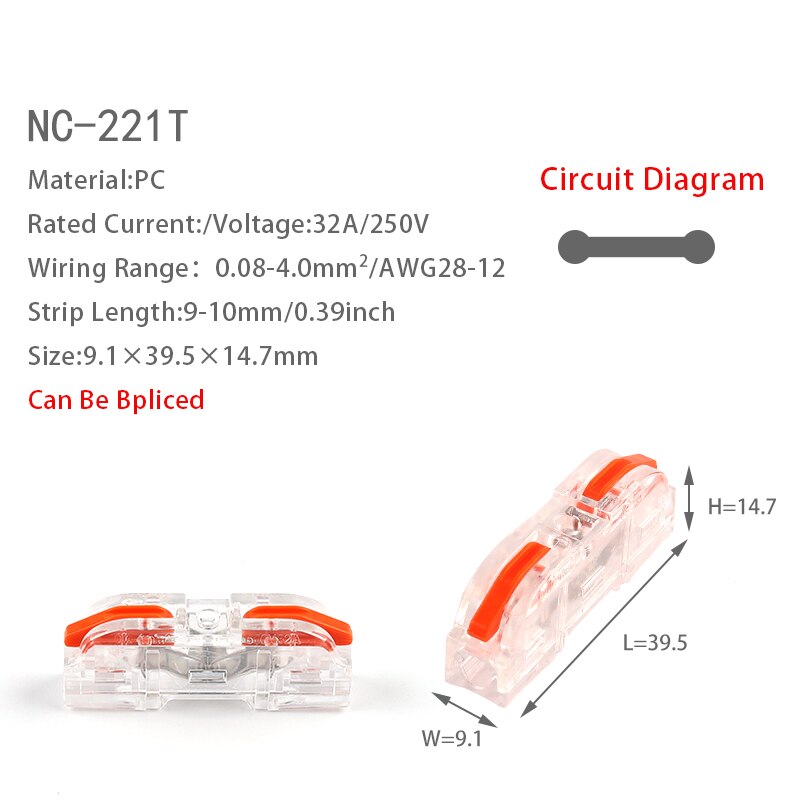 1/5/10 pcs Fast wire connector SPL-1 universal com... – Grandado