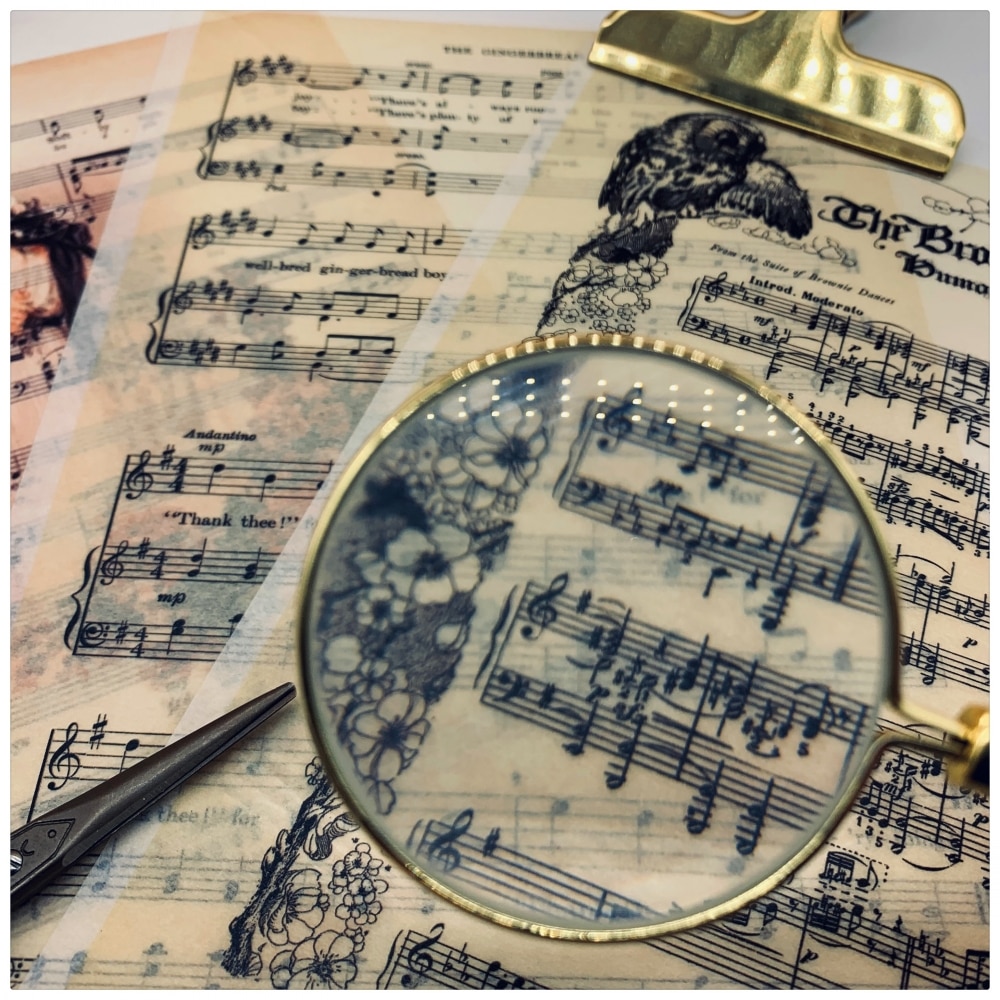 Vintage Music Note Paper Pack Pad DIY Craft Scrapb... – Grandado