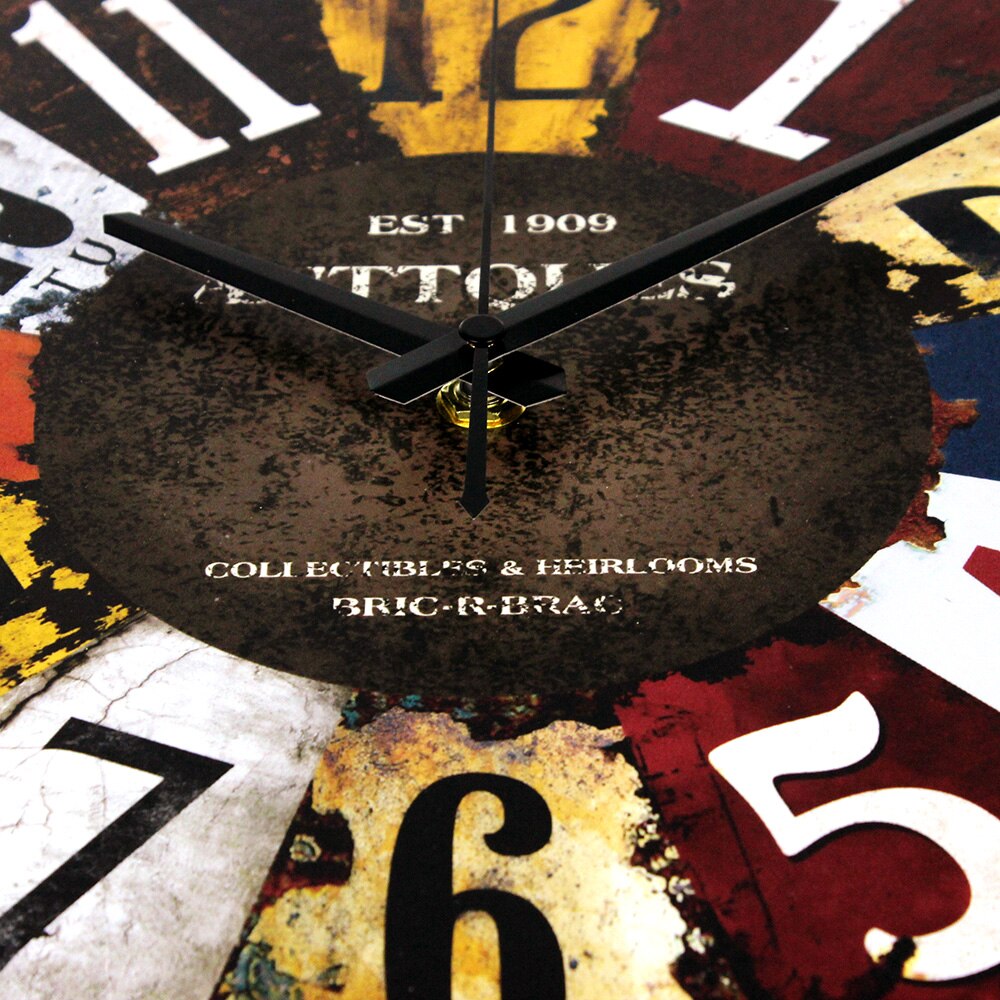 Vintage France Paris Wall Clock Colorful French Co... – Grandado