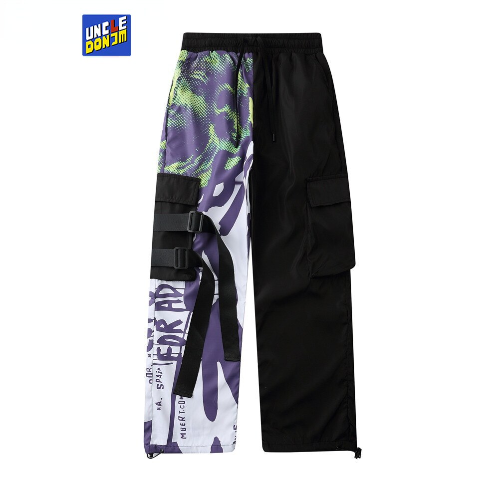 UNCLEDONJM Multi-pocket strap sweat pants men japa... – Vicedeal