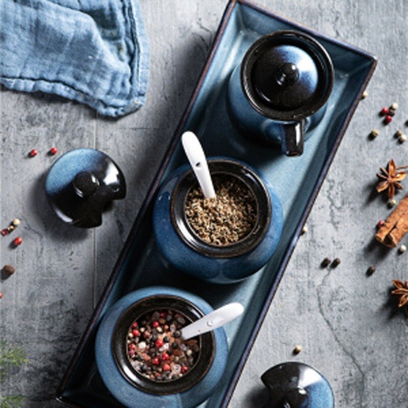Japanese-style Ceramic Seasoning Pot Household Kit... – Grandado