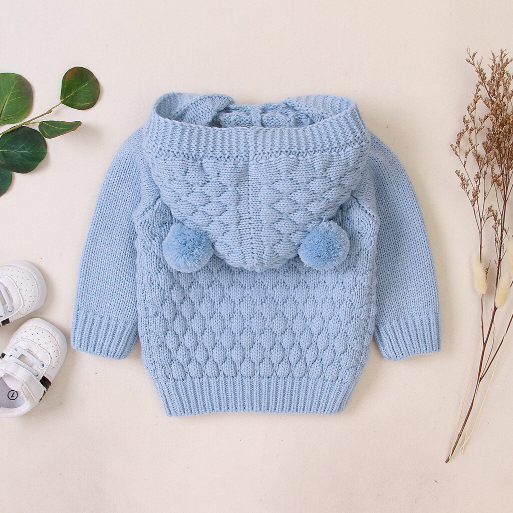 Newborn Infant Baby Girl Boy Winter Sweater Coat J... – Grandado