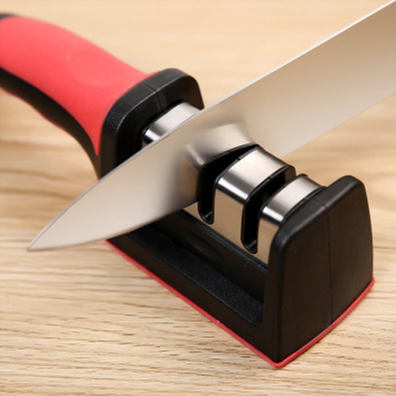 VOCORY 3 Stages Knife Sharpener Quick Knife Sharpener Grinder Non-Slip ...