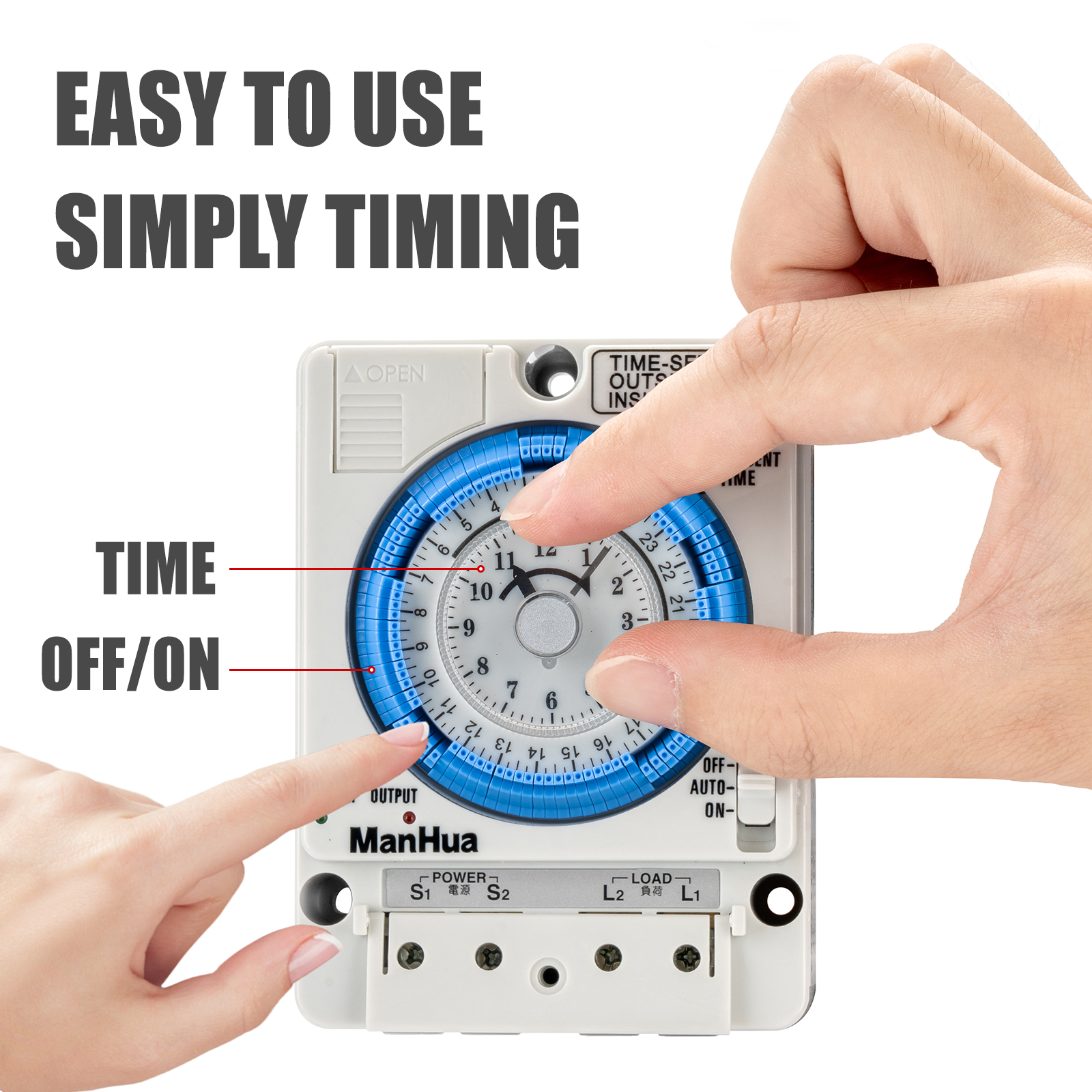 ManHua 24H 12VDC 15A Din Rail Timer Switch TB35 An... – Vicedeal