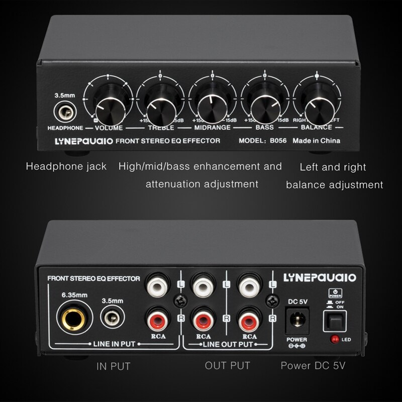 LYNEPAUAIO Front Audio Amplifier, Stereo Tube Prea... – Grandado