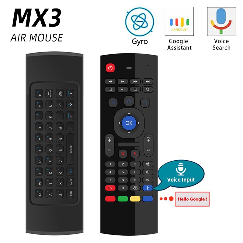 MX3 Air Mouse Smart Voice Afstandsbediening 2.4G R... – Vicedeal
