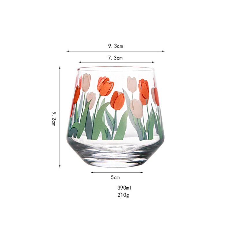 Tulip Ins Flower Glass Cup Japan And South Korea H... – Vicedeal