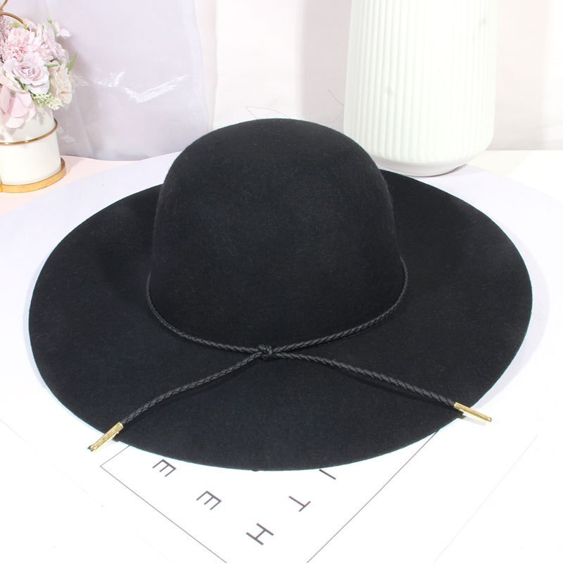 Winter Hats Female Simple wool? Big Hat Warm Hat S... – Grandado