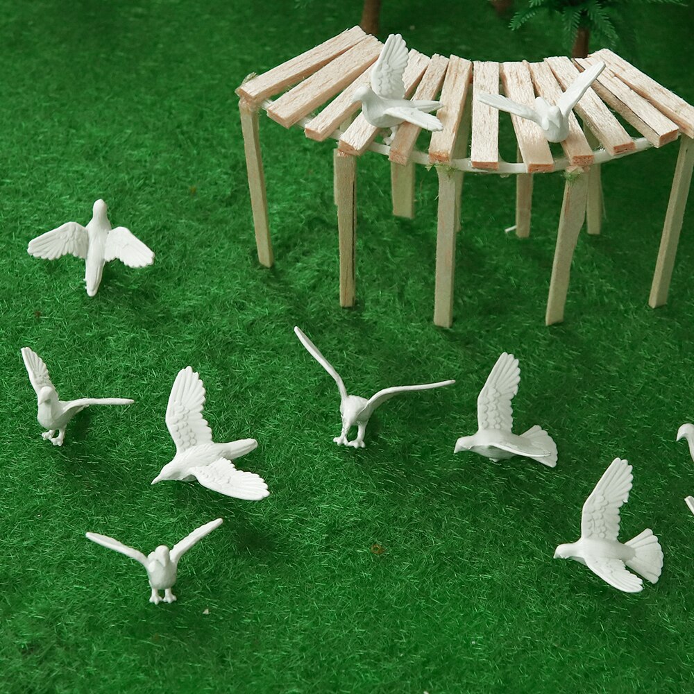10pcs Miniatur Model Pigeons Flying Bird For Lands... – Grandado