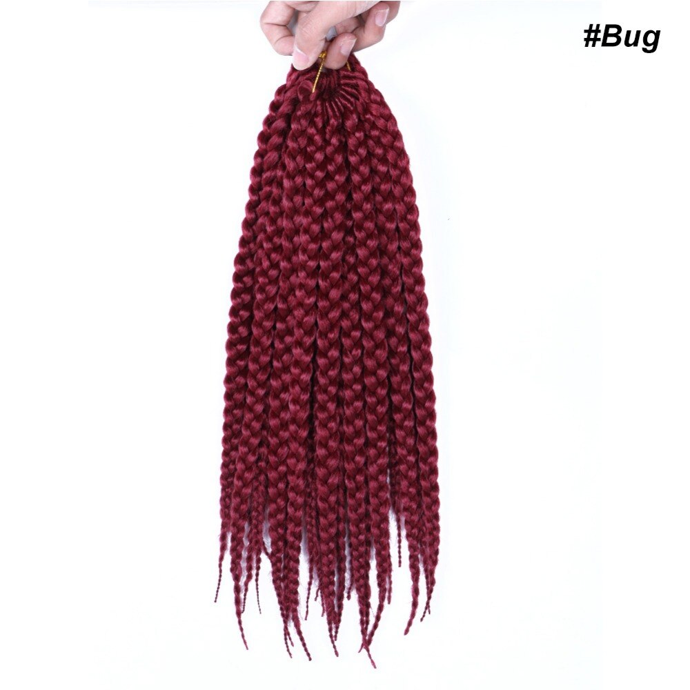 Glamo 12 "Ombre Doos Vlecht Crotchet Hair Extensio... – Grandado