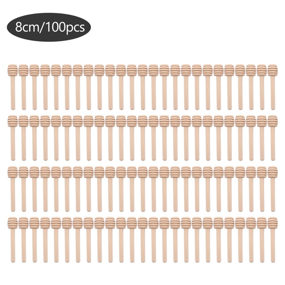 100Pc 8Cm Mini Houten Honing Dippers Praktische La... – Grandado