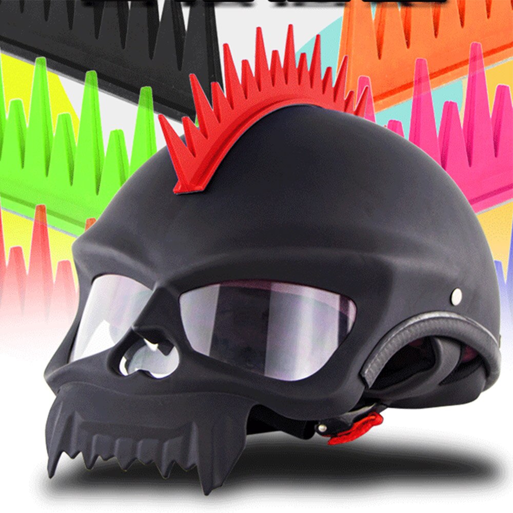 Racing Motorfiets Helm Mohawk Spike Strip Cool Pun... – Vicedeal