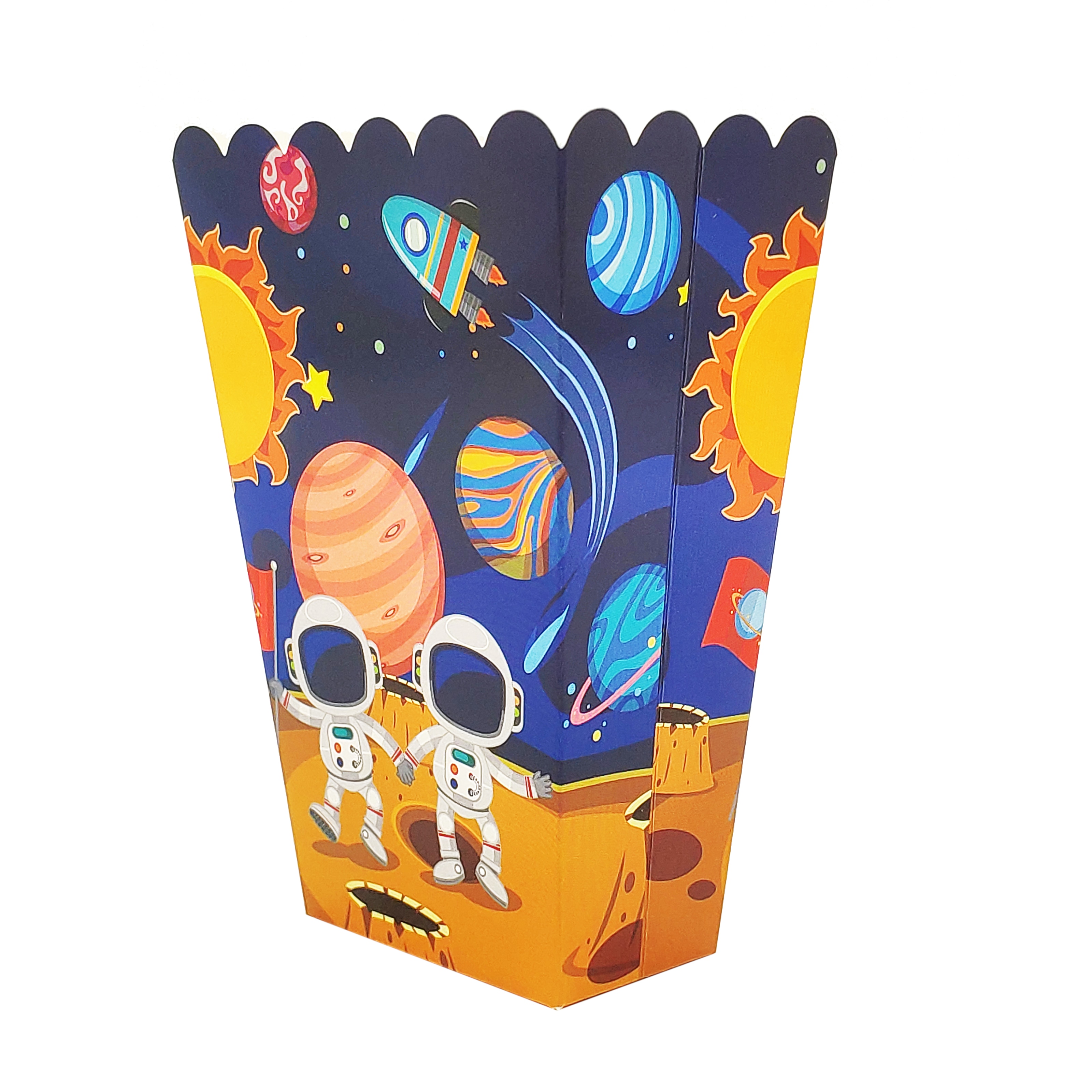 6pcs Popcorn Box For Kids Astronaut Spaceship Sola... – Grandado