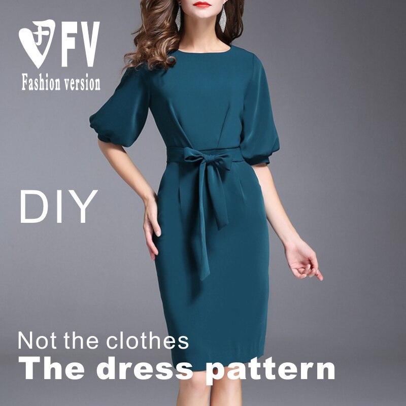 Stretch Chiffon Dress Pattern Cutting Drawing Clot... – Grandado