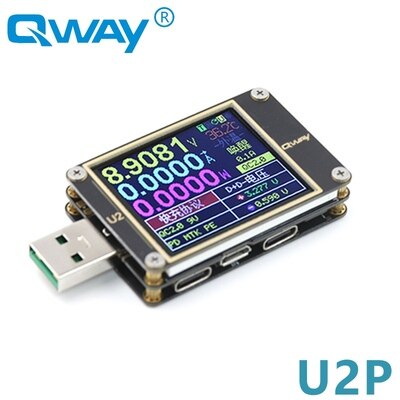 U2P Stroom Voltmeter Usb Tester QC4 PD3.0 2.0 Pps ... – Grandado