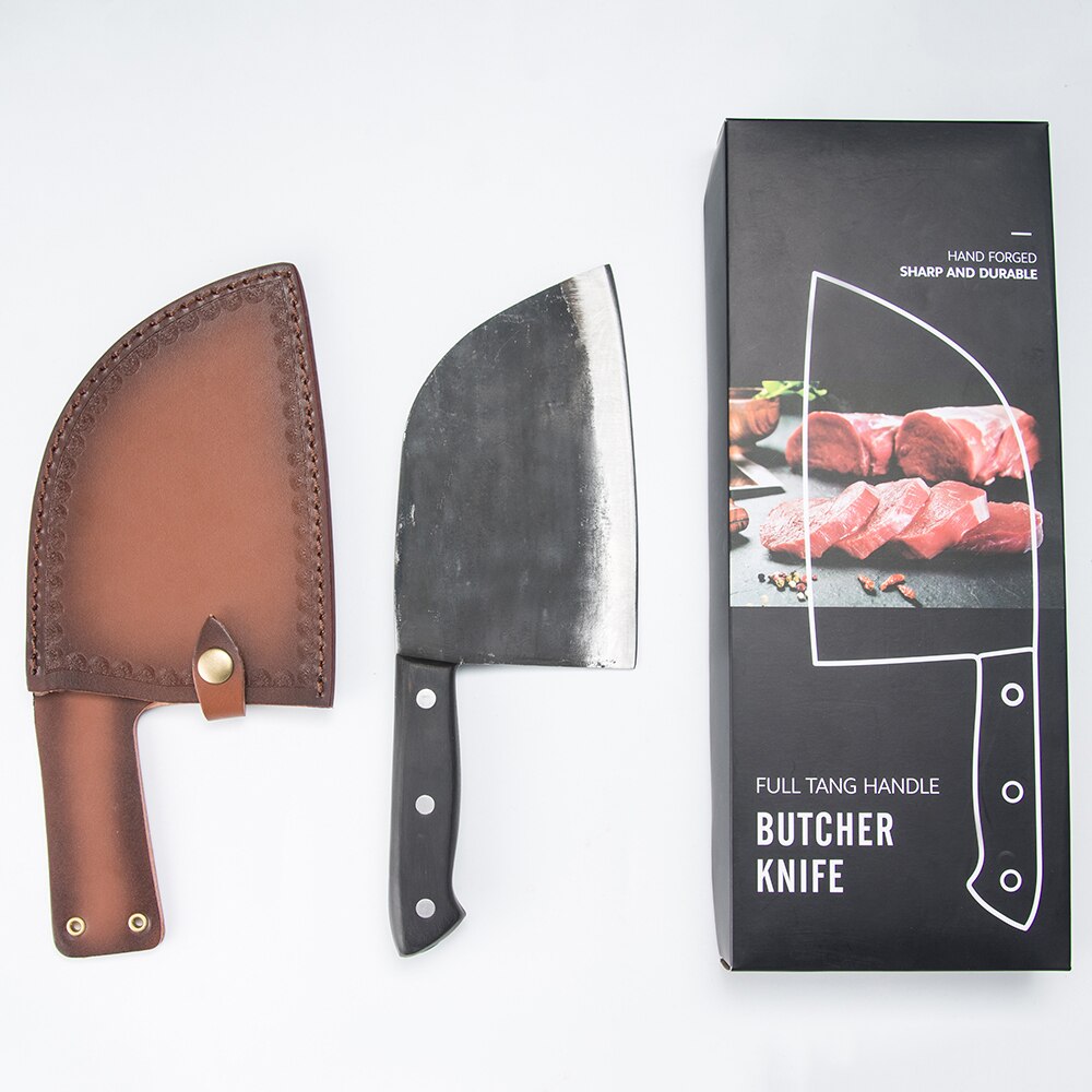 DAMASK Real Handmade Butcher Knife Forged High Car... – Vicedeal