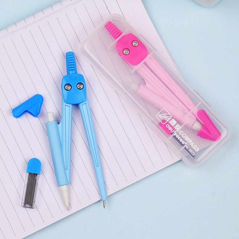 Deli Compass Student Stationery Math Geometry Lead... – Vicedeal