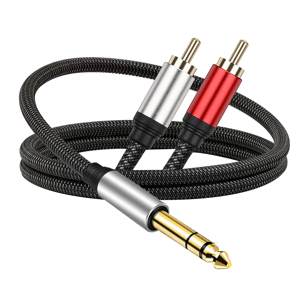 Beruf elles 6,35mm zu 2rca Adapter kabel aus gezei... – Grandado