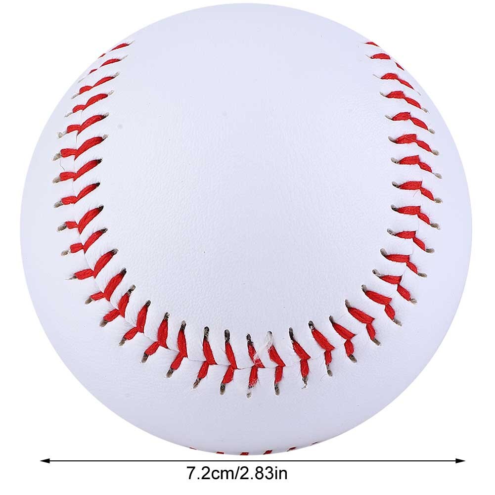 9 Inch PVC Leather Training Baseball White Base Ba... – Grandado