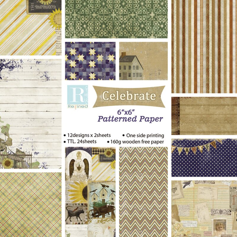 24Pcs/Lot Country Town Retro Material Papers DIY S... – Vicedeal