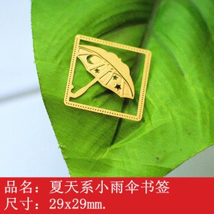 gold color copper bookmark cute metal bookmark fou... – Grandado