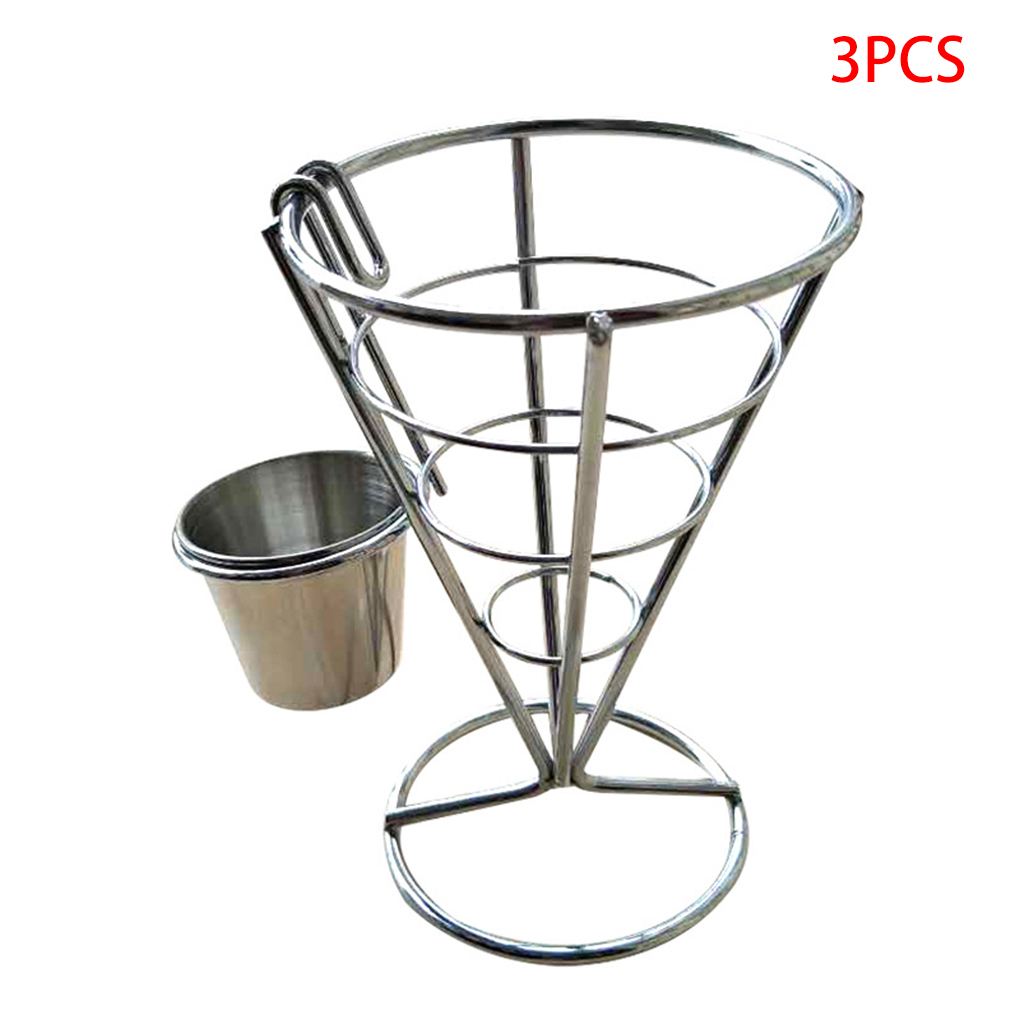 3 PCS electroplating single head french fries rack... – Vicedeal