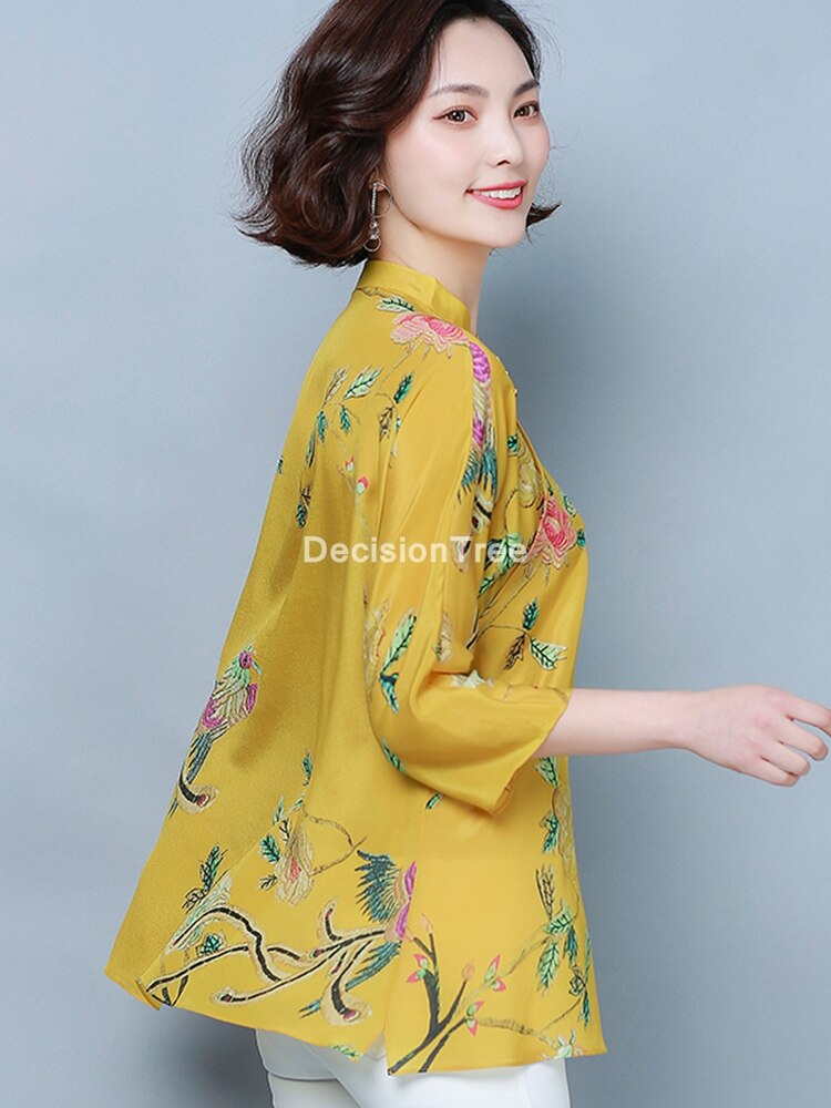 2022 chinese dress lady casual shirt traditional c... – Grandado