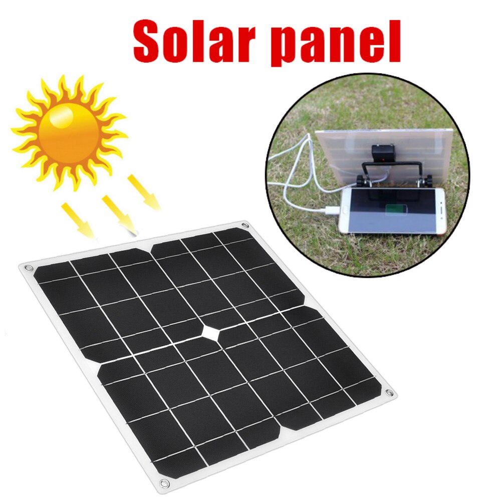 30W Solar Panel 5V USB 3A Monocrystalline Solar Ch... – Grandado