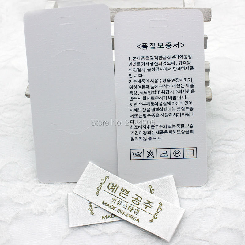 500 stks veel kledingstuk etiketten/hang tag/kledi... – Vicedeal