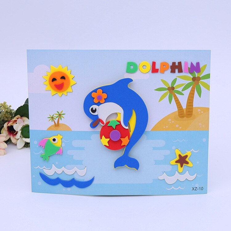 4Pcs/set 3D EVA Sponge Large Stickers Can Move and... – Grandado