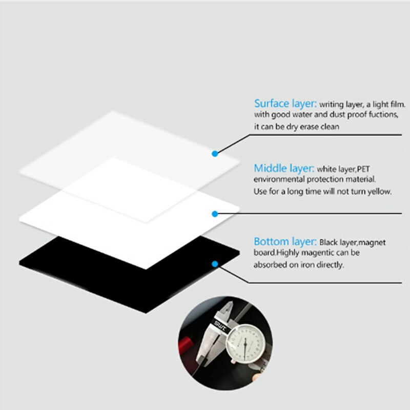 210*145mm A5 Flexible Fridge Magnets Whiteboard Ki... – Grandado