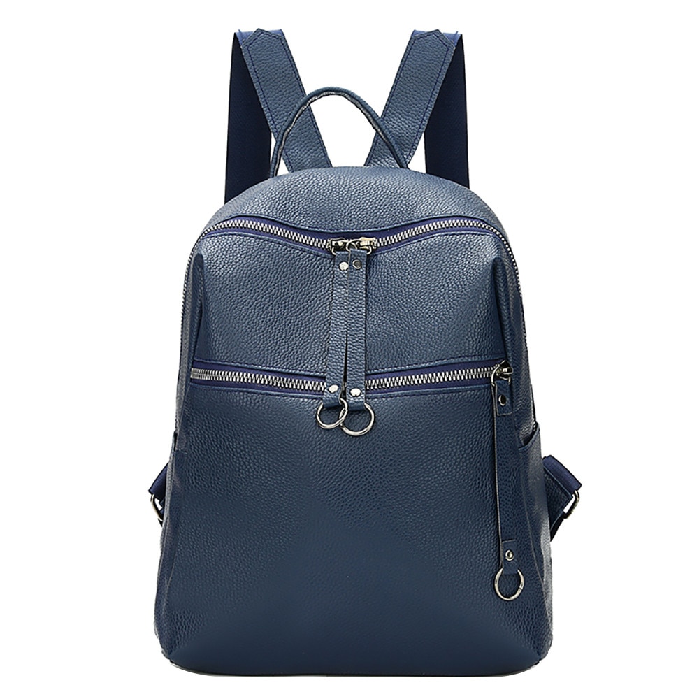 Frauen Rucksack Flut Wilde Weiche Leder Student Ta... – Vicedeal