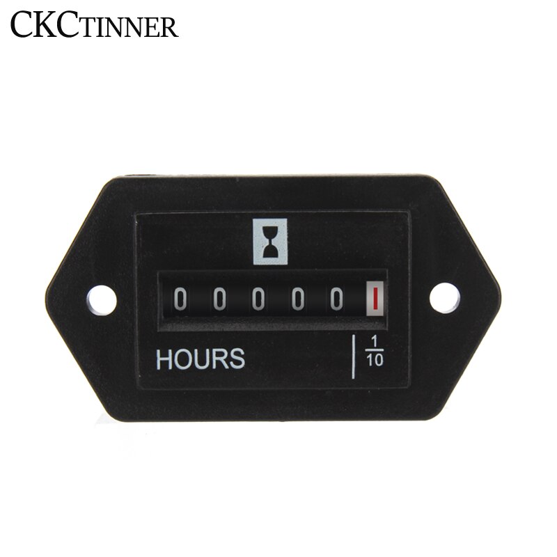 SYS-1 6 Digits DC 10-80V AC 100-250V Hour Meter di... – Vicedeal