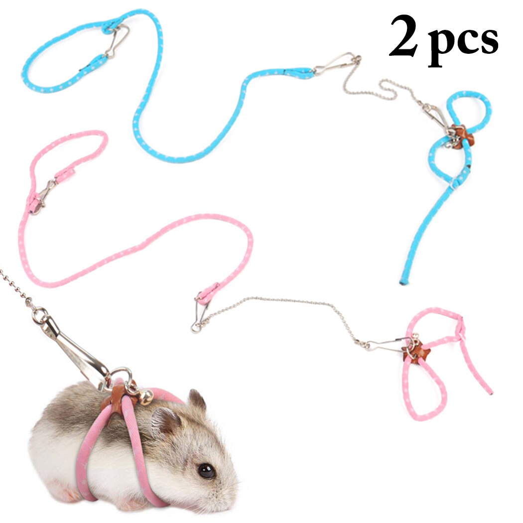 2 Stuks Hamster Leash Verstelbare Harnas Kleine Di... – Vicedeal