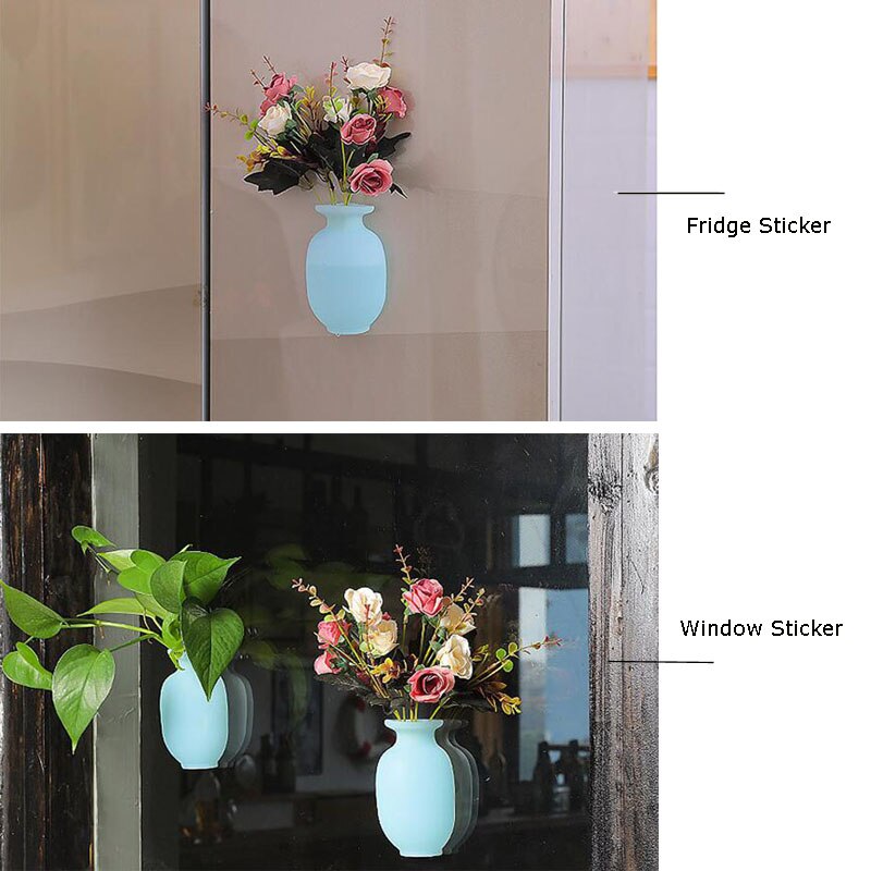 Reusable Silicone Sticky Vase Fridge Window Sticke... – Grandado