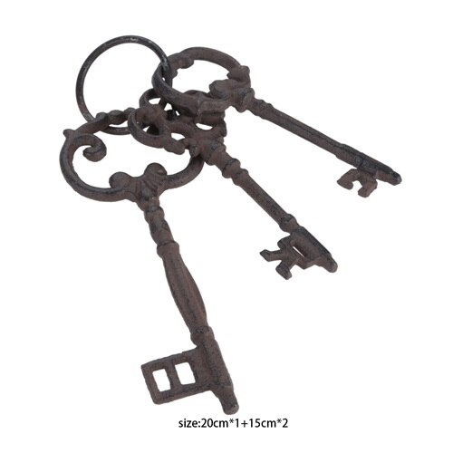 Large Iron Key Skeleton Key Decorative Antique Sty... – Vicedeal