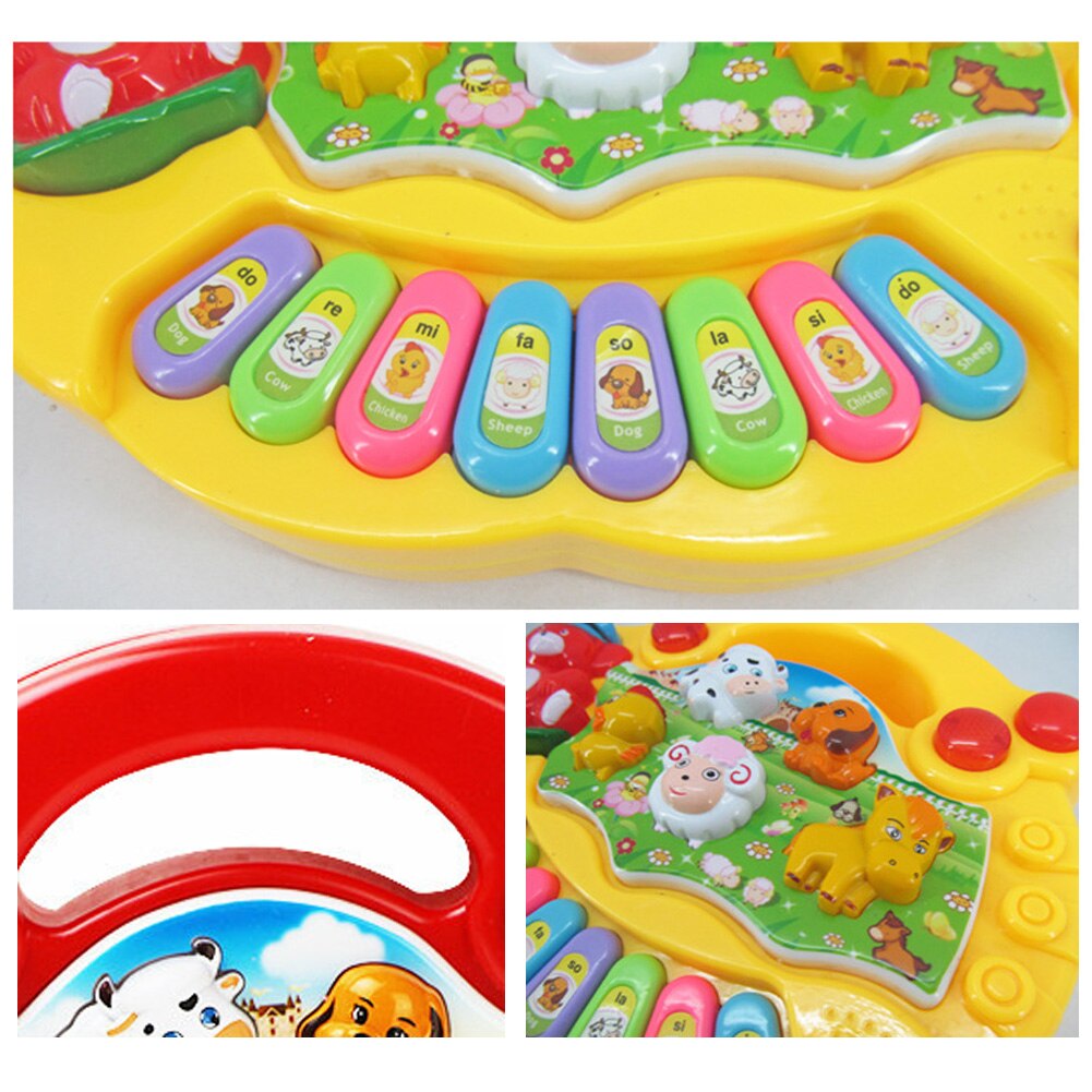 Baby Animal Farm Musical Toy Children Electric Key... – Grandado