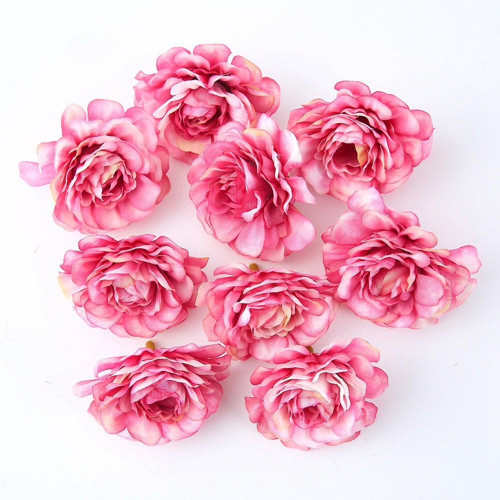 10 Stks/partij Kunstmatige Bloemen 5Cm Zijden Roos... – Grandado