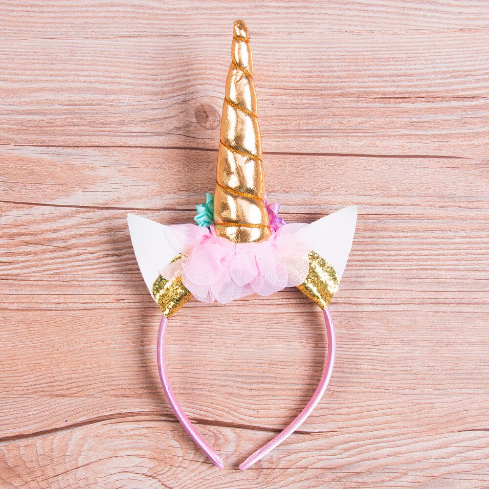 Magical Unicorn Horn Head Party Kids Hair Headband... – Grandado