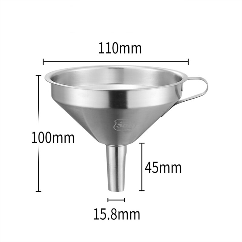 Rvs Trechter 304 Wijn Trechter Brede Mond Olie Tre... – Vicedeal