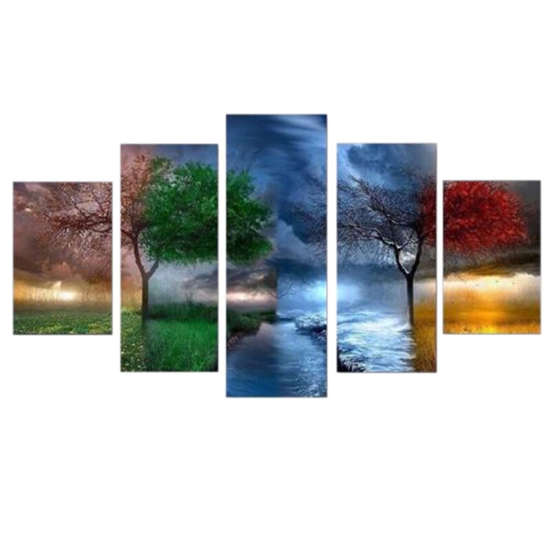 Four Seasons Trees Diy Diamond Painting Art 5D Pic... – Grandado