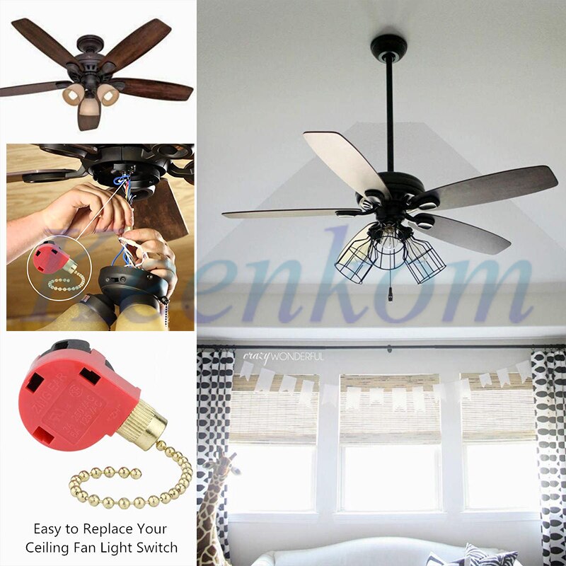 Zing Ear ZE-268S1 Switch brass finish 4 Wire 3-spe... – Vicedeal