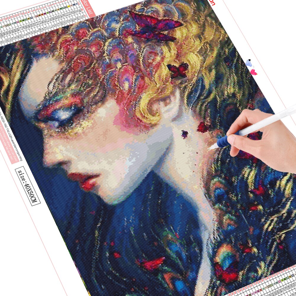 HUACAN DIY Diamond Painting Cross Stitch Woman 5d ... – Vicedeal