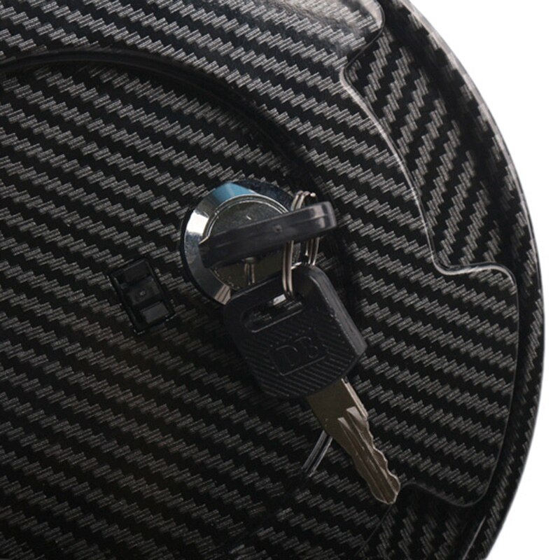 Carbon Fiber Fuel Gas Tank Cap Lock Cover Met Sleu... – Grandado