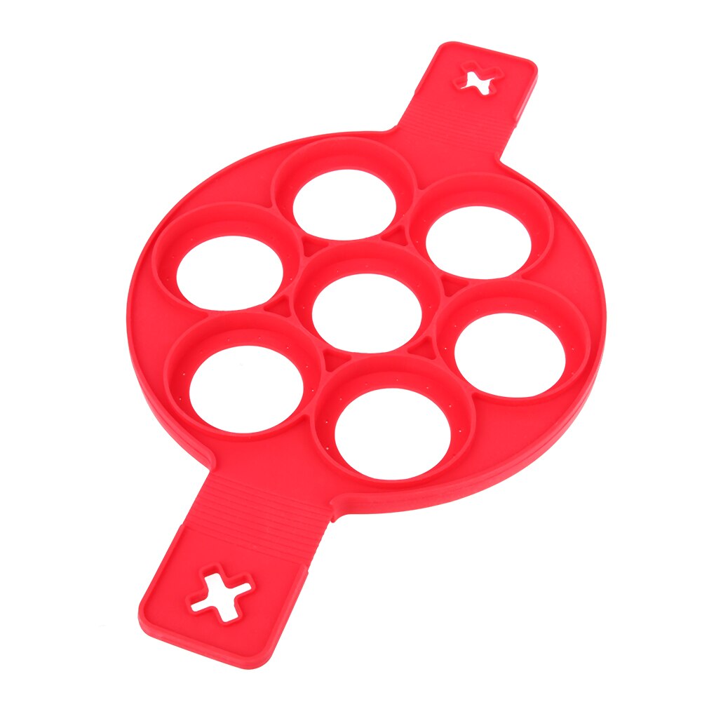 7 Holes Nonstick Pancake Maker Silicone Egg Ring M... – Grandado