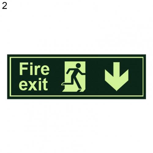 Useful Emergency Escape Fire Safety Exit Sticker R... – Grandado