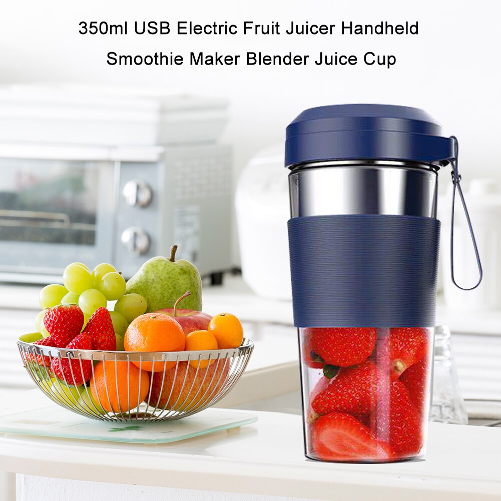 350ml USB Electric Fruit Juicer Handheld Smoothie ... – Grandado