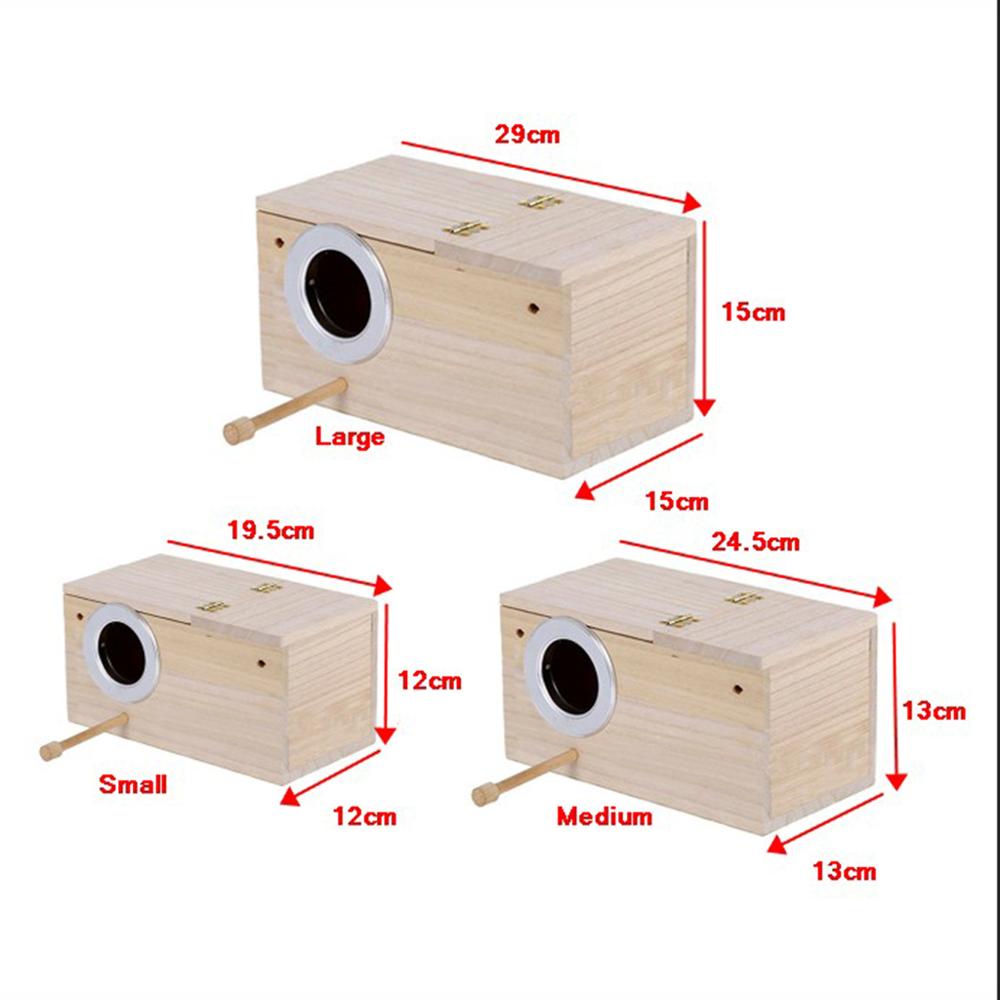 Wooden Bird Cage Breeding Box Nesting Boxes Hatchi... – Vicedeal