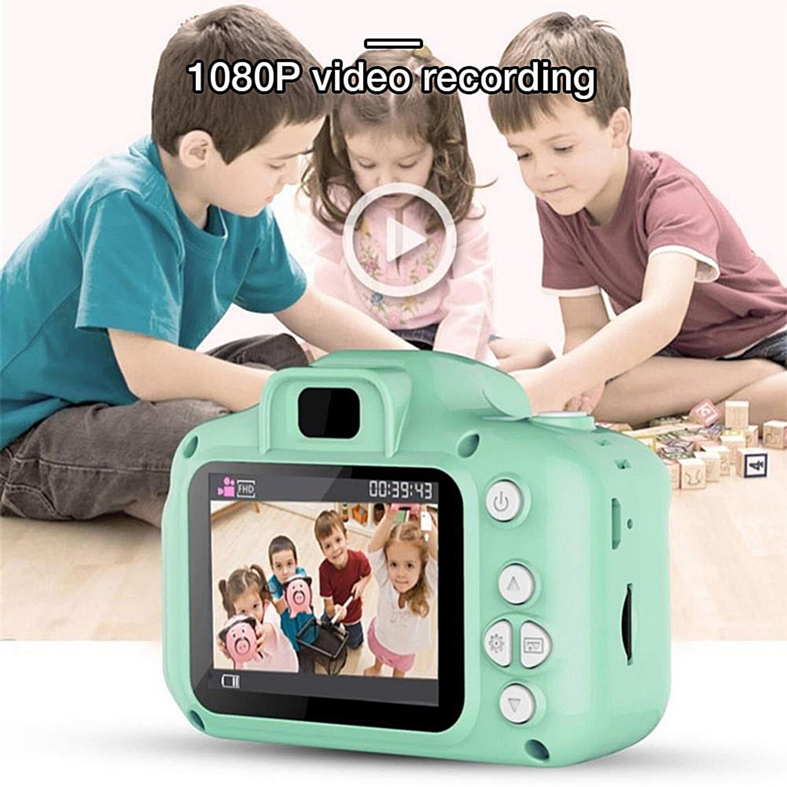 Mini Cartoon Photo Camera Toys 2 Inch HD Screen Ch... – Vicedeal