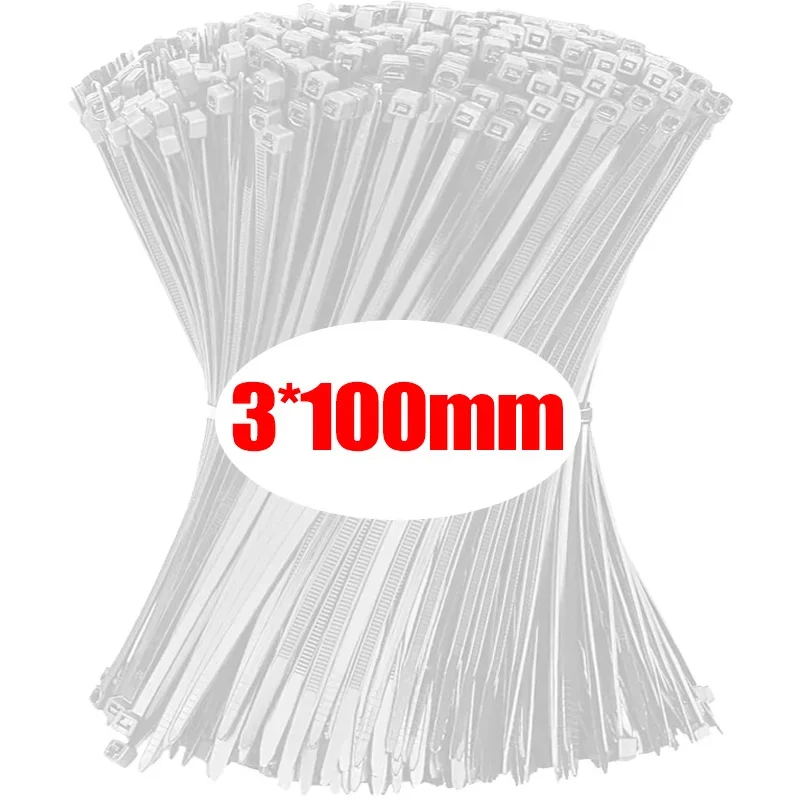 1000/100Pcs Nylon Cable Ties Self-locking Cord Tie... – Grandado